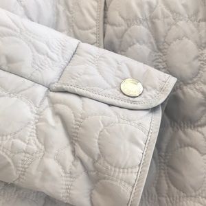 Coach | Jackets & Coats | Coach Signature C Quilted Jacket Soft Gray ...